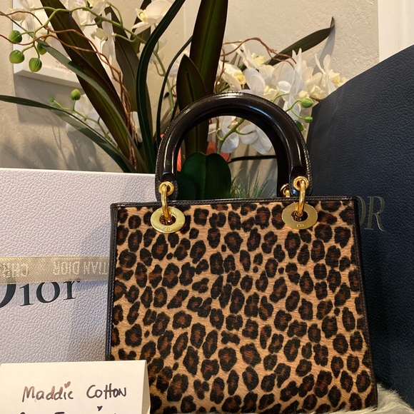 Dior | Bags | Authentic Christian Dior Lady Bag Leopard | Poshmark